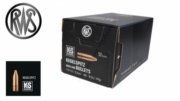 Armurerie Municentre » RECHARGEMENT. » 5- Balles pour Fusils et Carabines. » Ogives RWS calibre ...